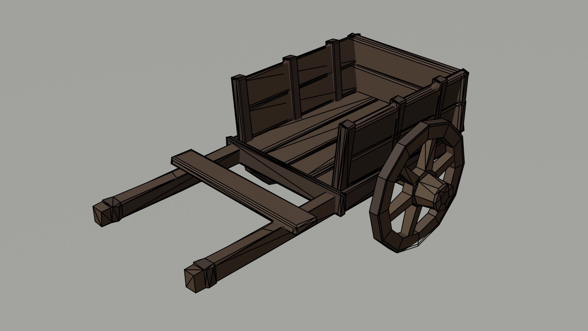 Low-poly cartoon medieval carts asset model - TurboSquid 1743805