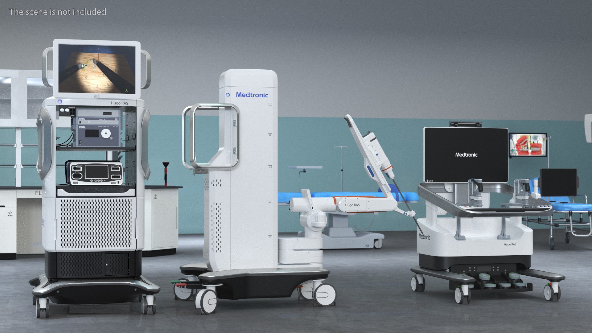 Soft Tissue Surgical Robot Medtronic Rigged For Blender 3D Model ...