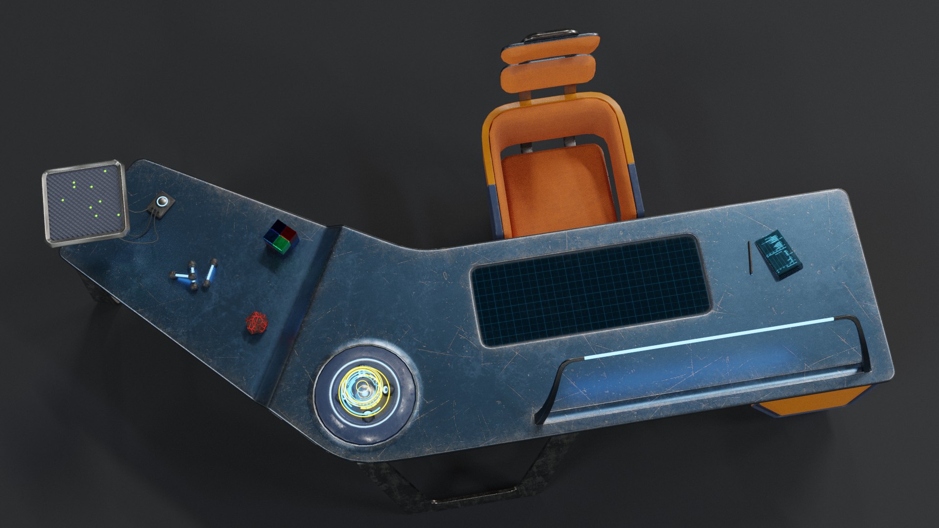 3D Future office desk - TurboSquid 1821954