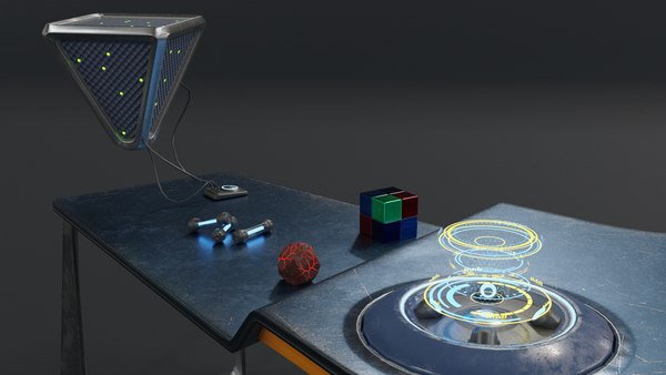 3D Future office desk - TurboSquid 1821954