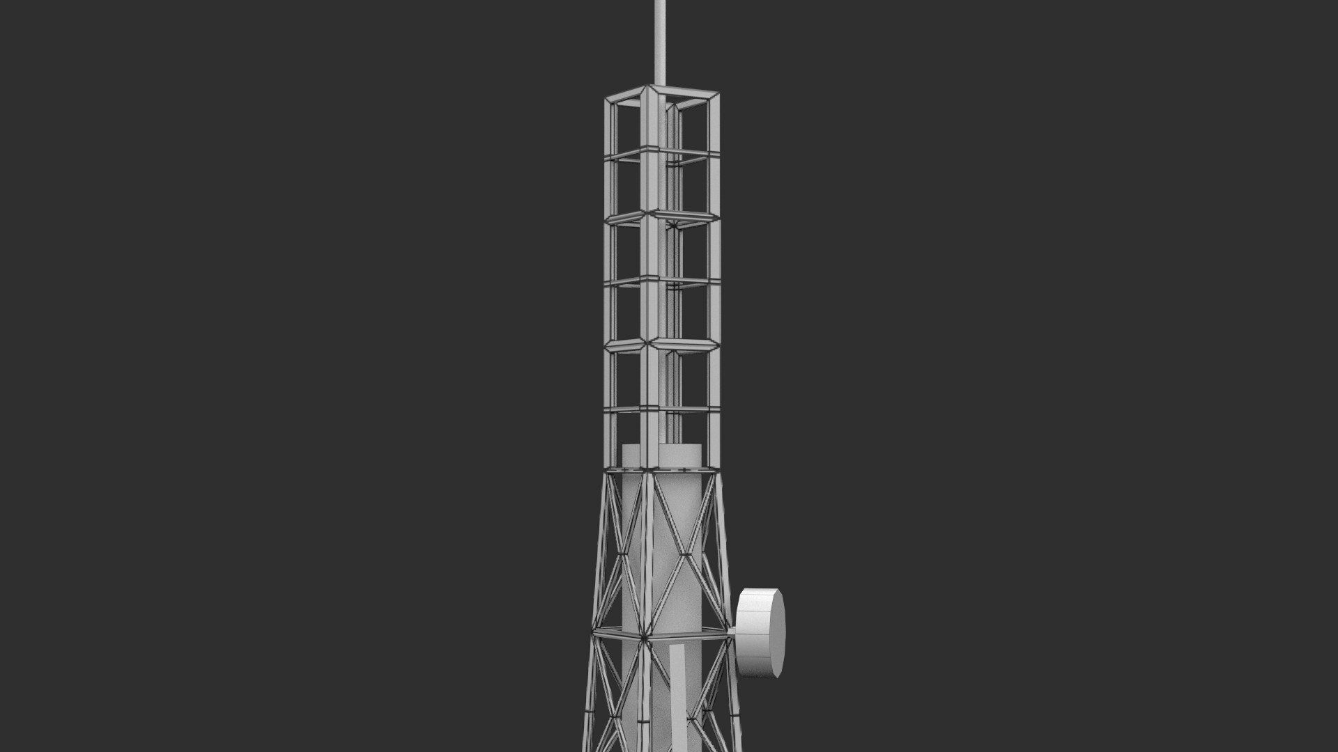 Radio Tower - PBR Model - TurboSquid 2344910
