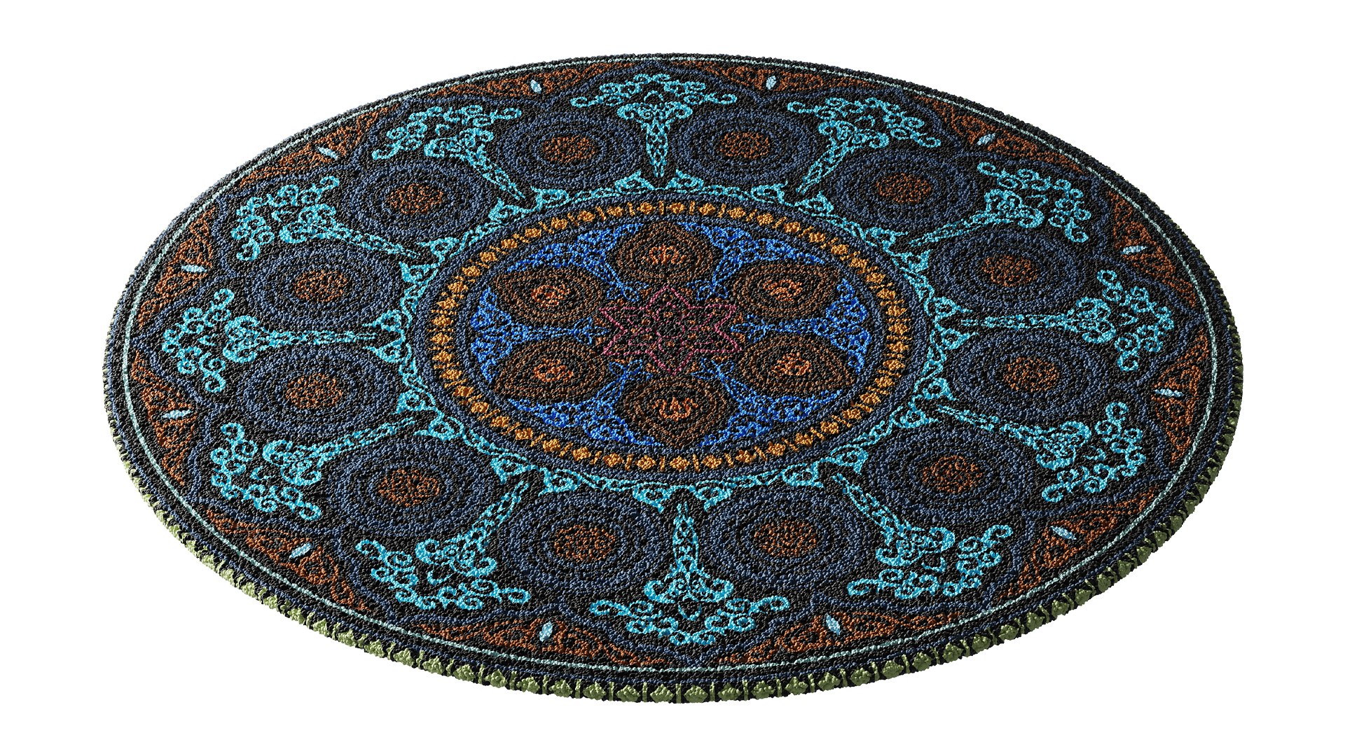 Round Carpet 25 3D Model - TurboSquid 2283200