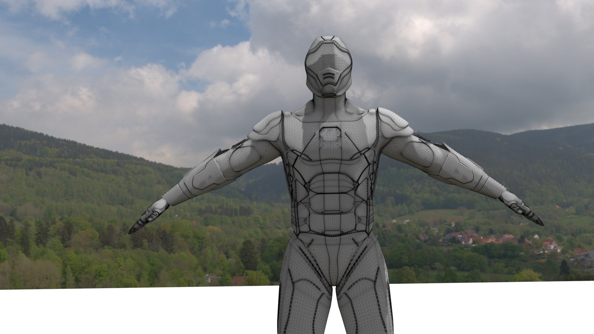 Cyborg Armor Suit Model - TurboSquid 1601533