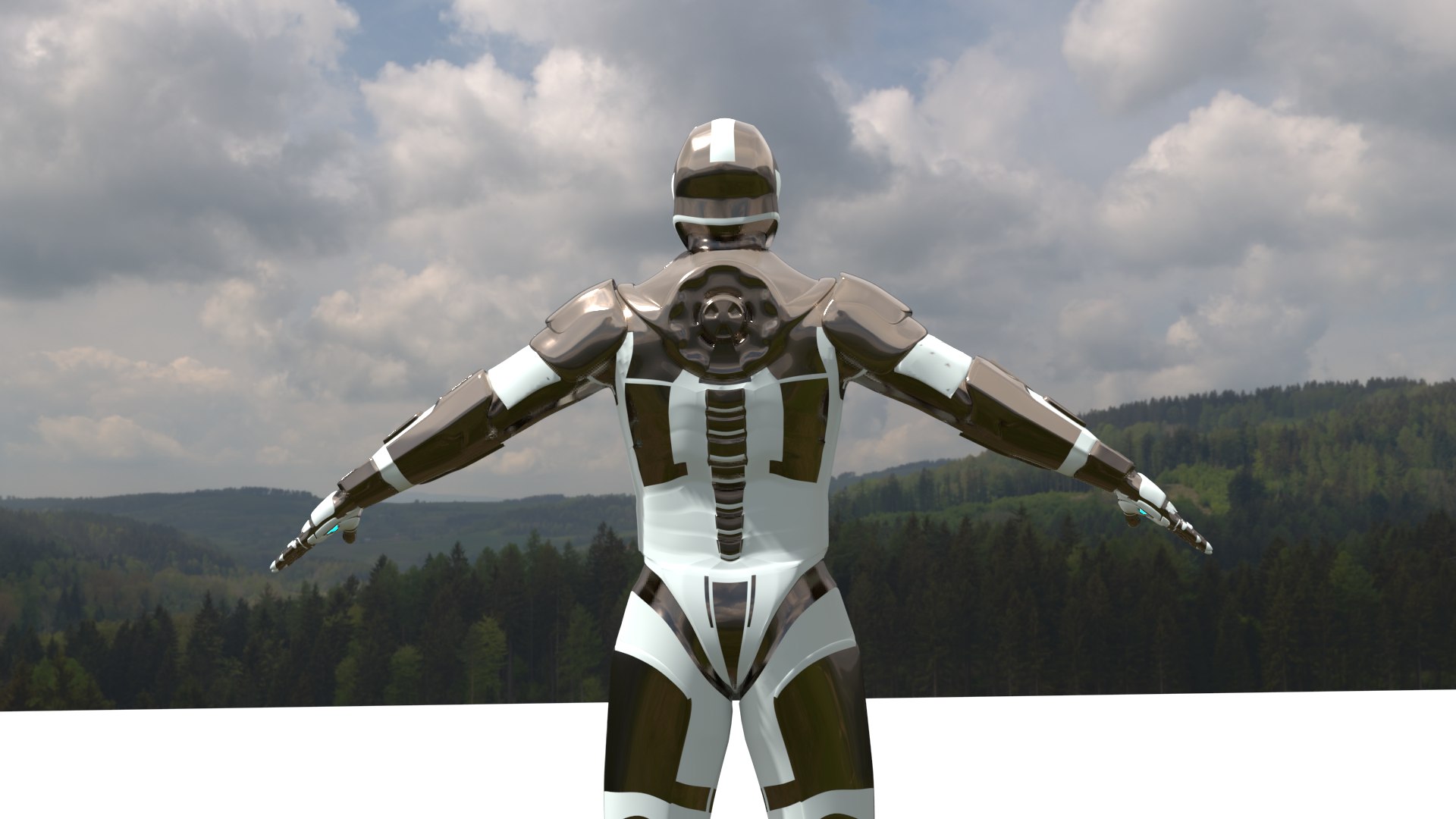 Cyborg Armor Suit Model - TurboSquid 1601533