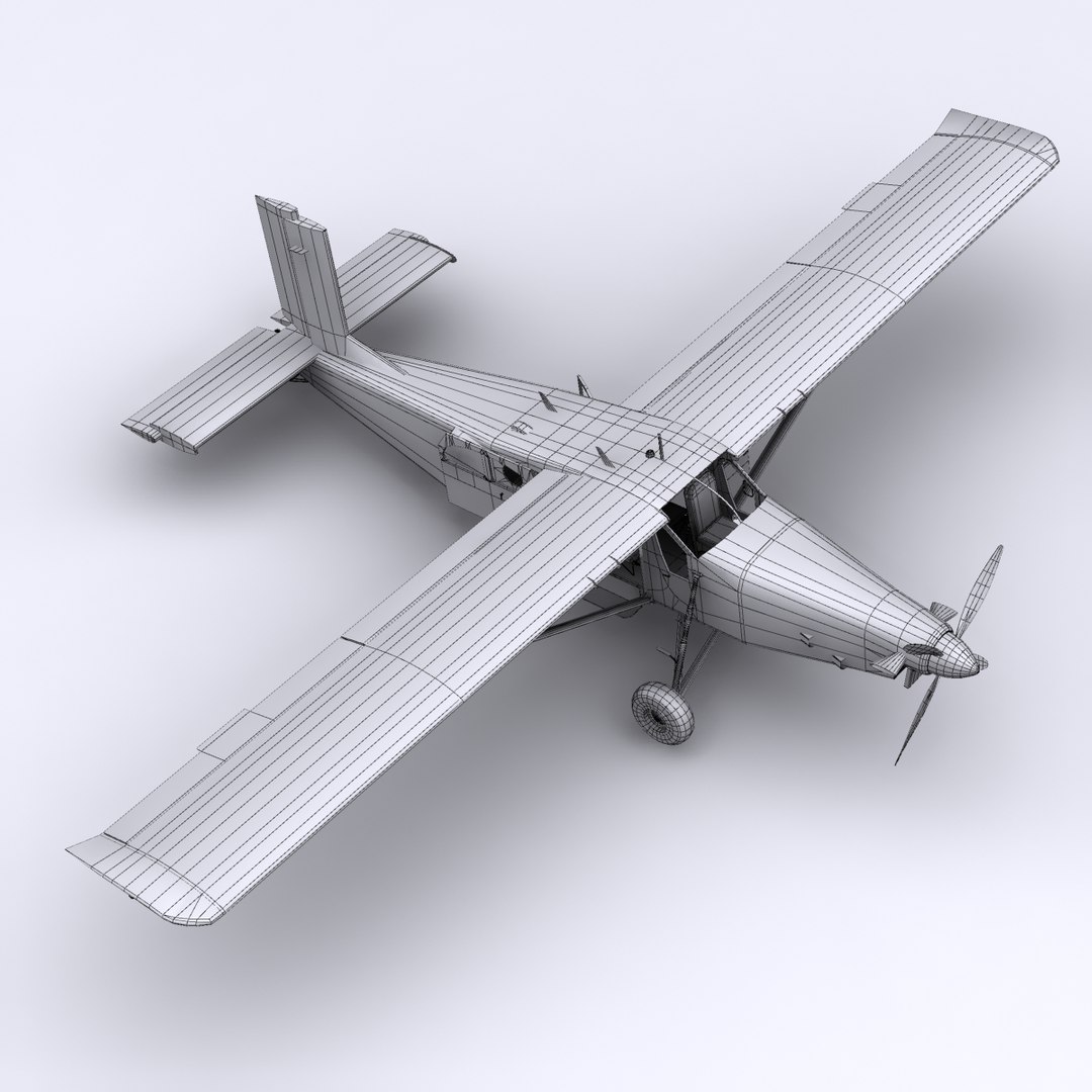 3d Pc-6 Pilatus Porter Teams Model