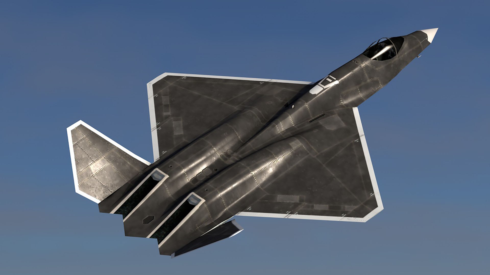 3D YF-23A BLACK-WIDOW-II Rigged - TurboSquid 1715713