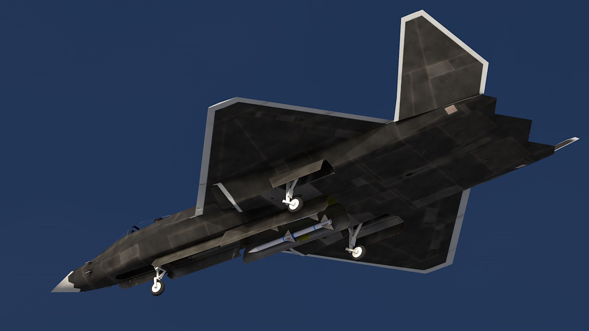 3D YF-23A BLACK-WIDOW-II Rigged - TurboSquid 1715713