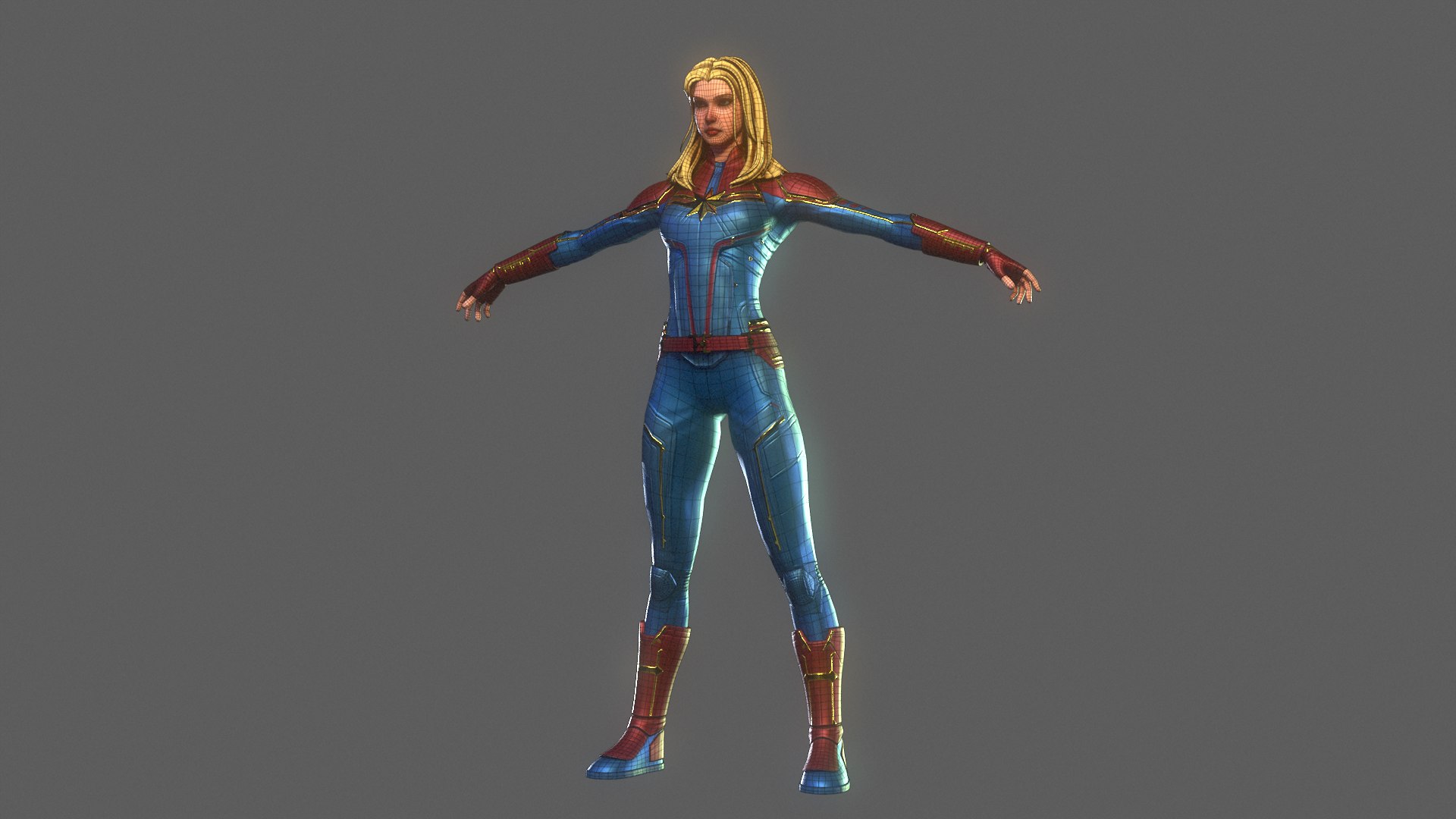 Captain Marvel Rig Model - TurboSquid 2297727