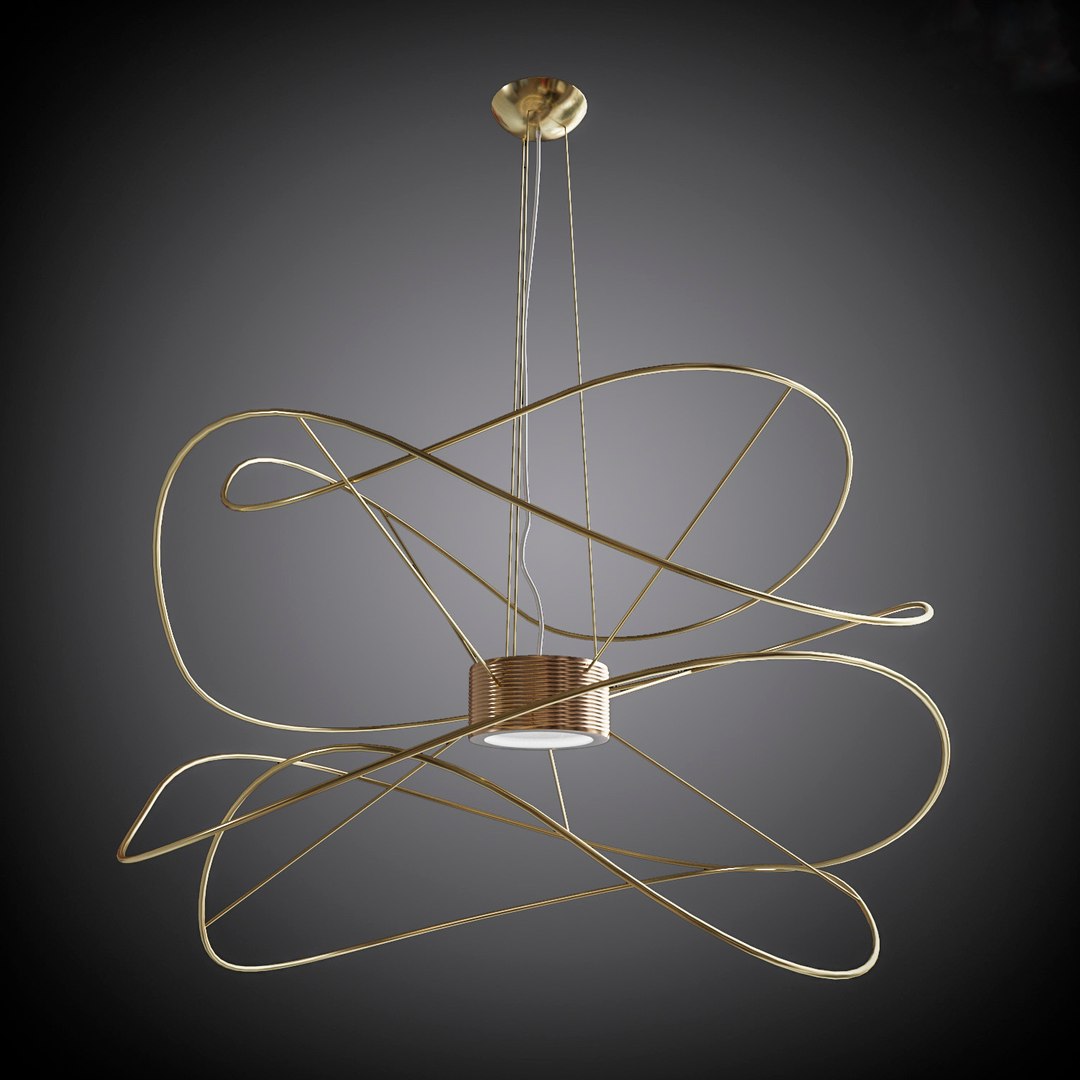 set lamps axolight hoops 3ds