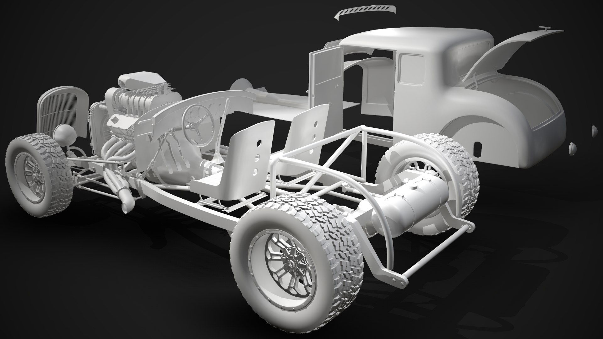 Hot Rod 3D Model - TurboSquid 1704199