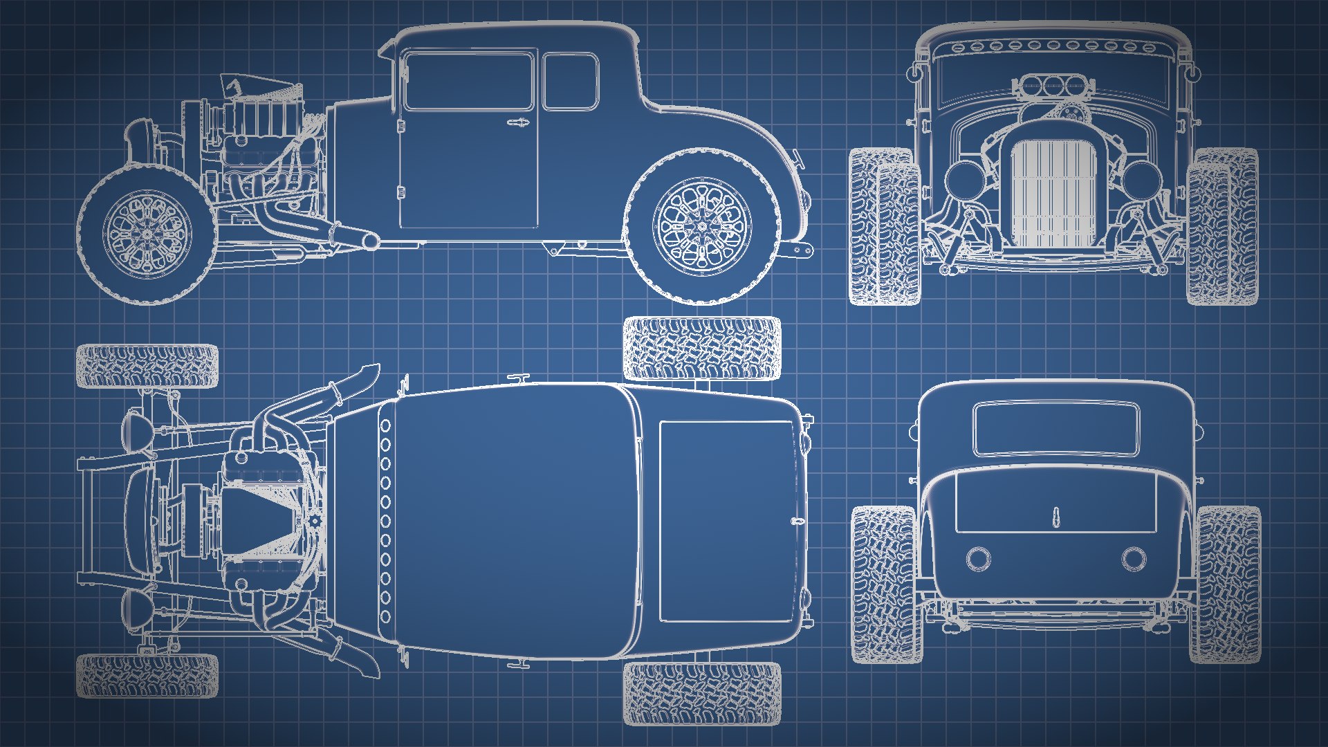 Hot Rod 3D Model - TurboSquid 1704199