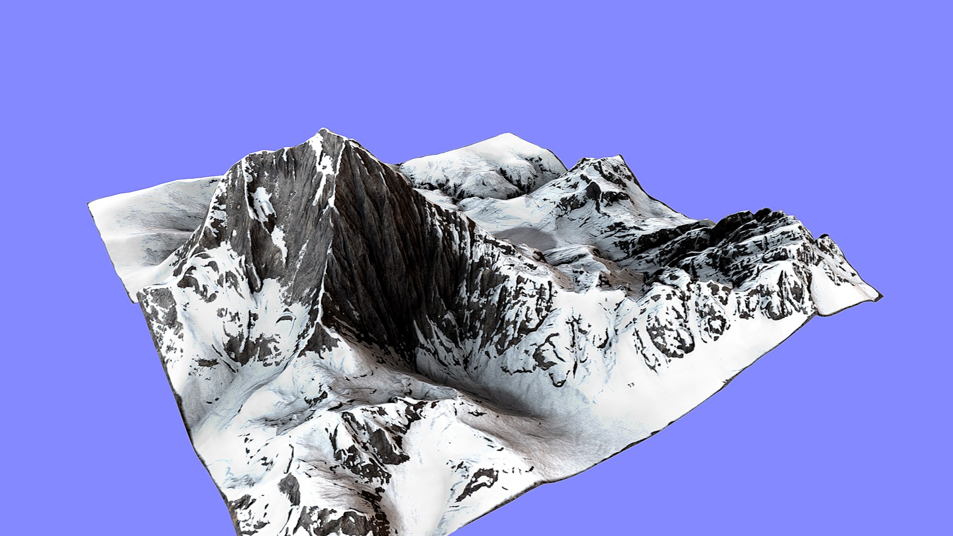 3D mountain pbr games model - TurboSquid 1404377