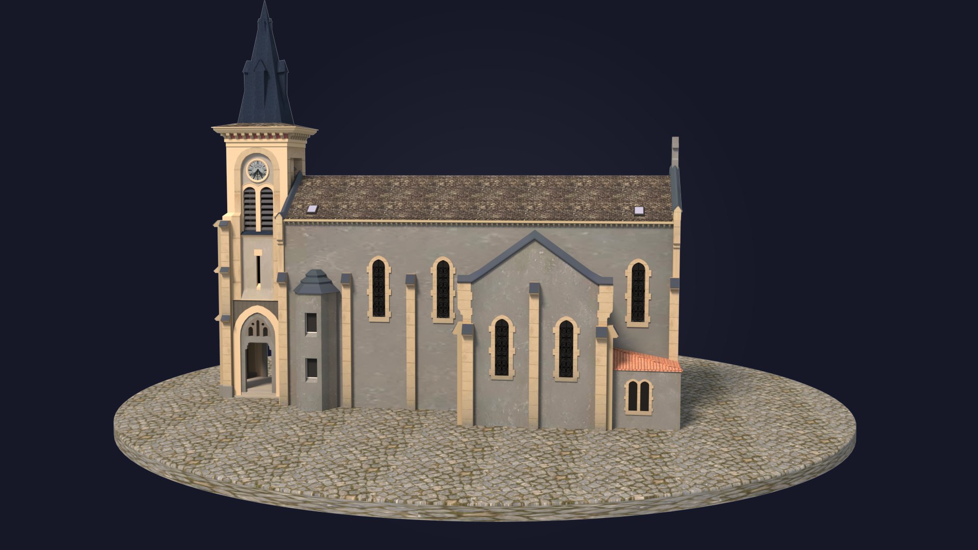 Real-scale Church 3D Model - TurboSquid 1595033