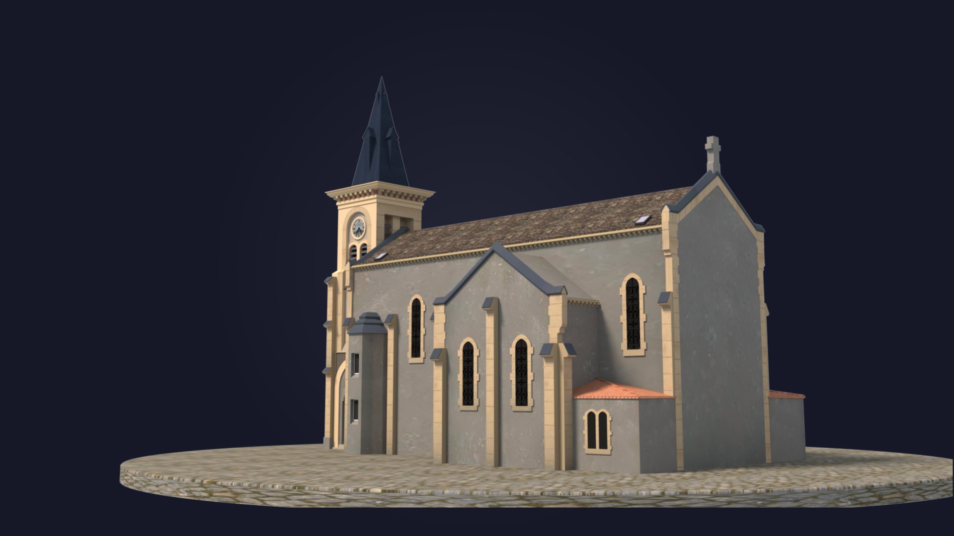 Real-scale Church 3D Model - TurboSquid 1595033