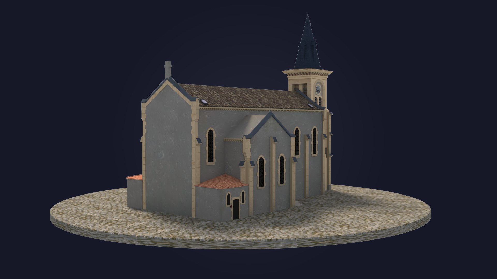 Real-scale Church 3D Model - TurboSquid 1595033
