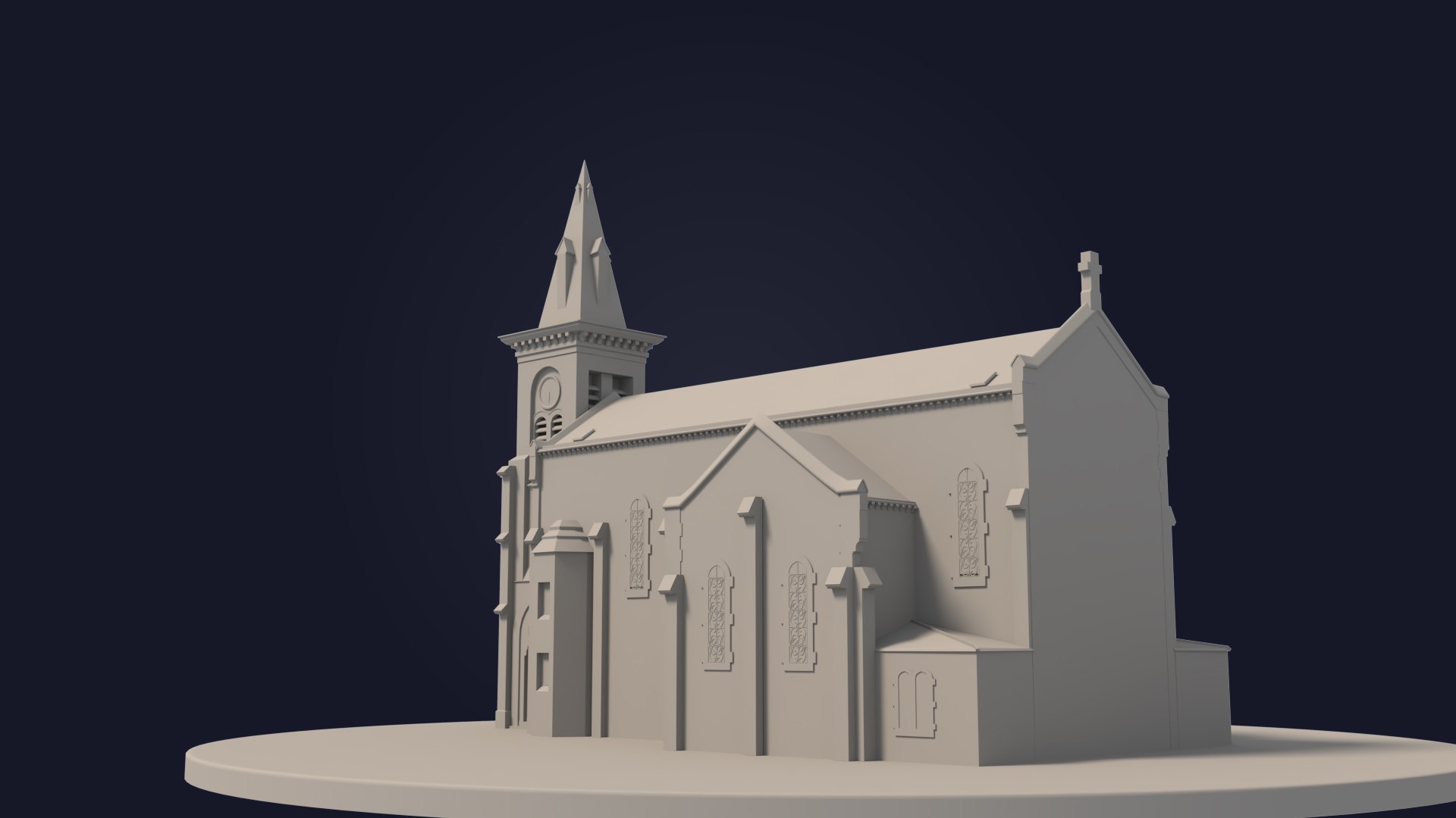 Real-scale Church 3D Model - TurboSquid 1595033