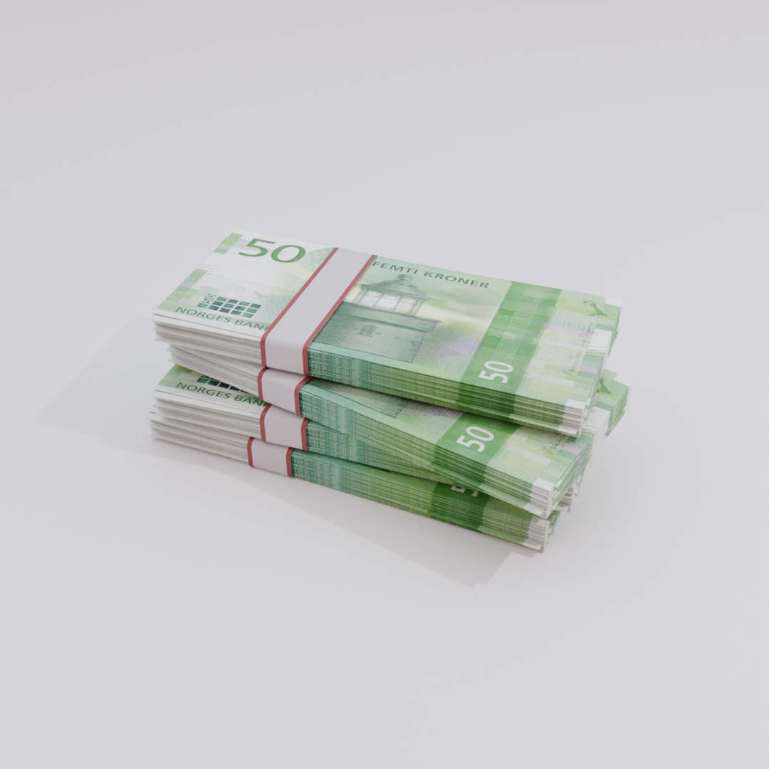 50 Norwegian Krone Currency 3D Model - TurboSquid 2397673