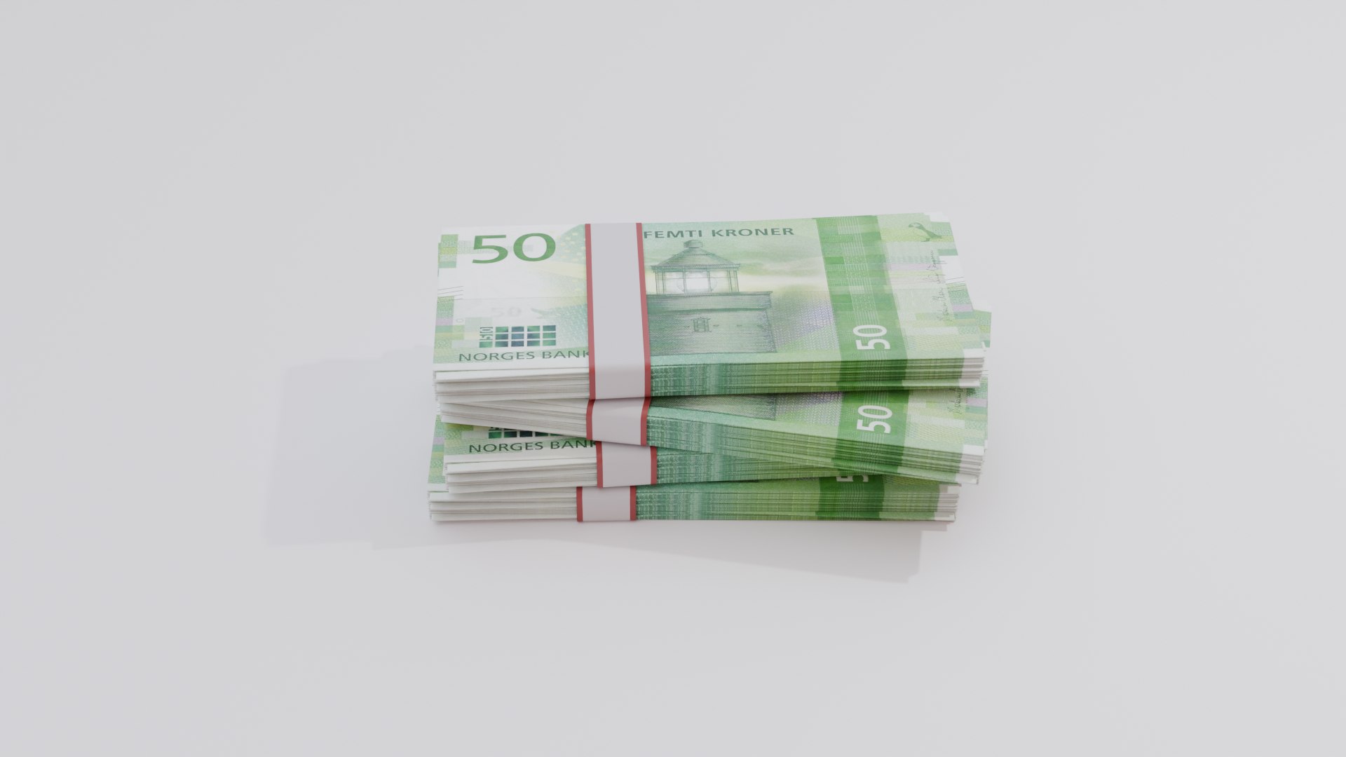 50 Norwegian Krone Currency 3D Model - TurboSquid 2397673