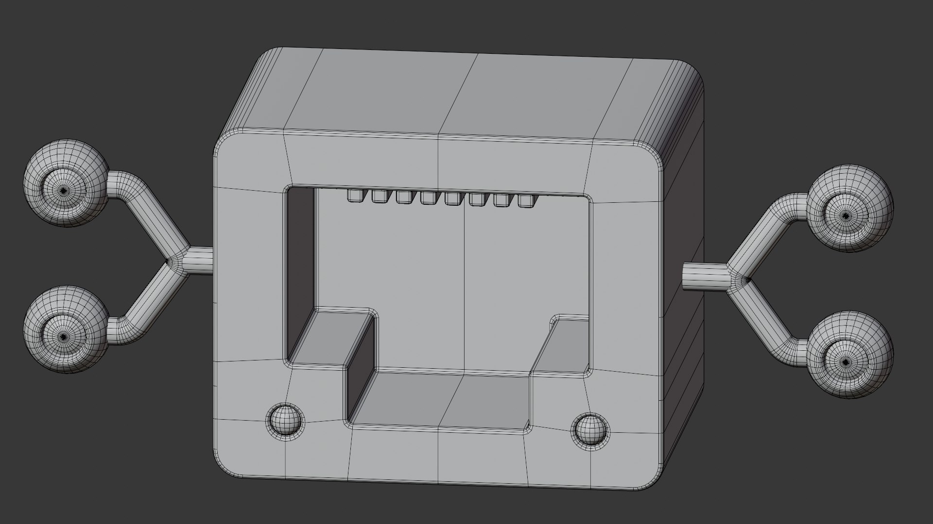 3D Model Ethernet Port 3d Icon Represented With LAN Cable Head And Plug ...