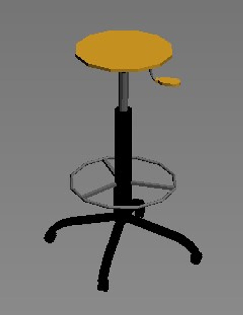 Lab Stool Model - TurboSquid 1785709