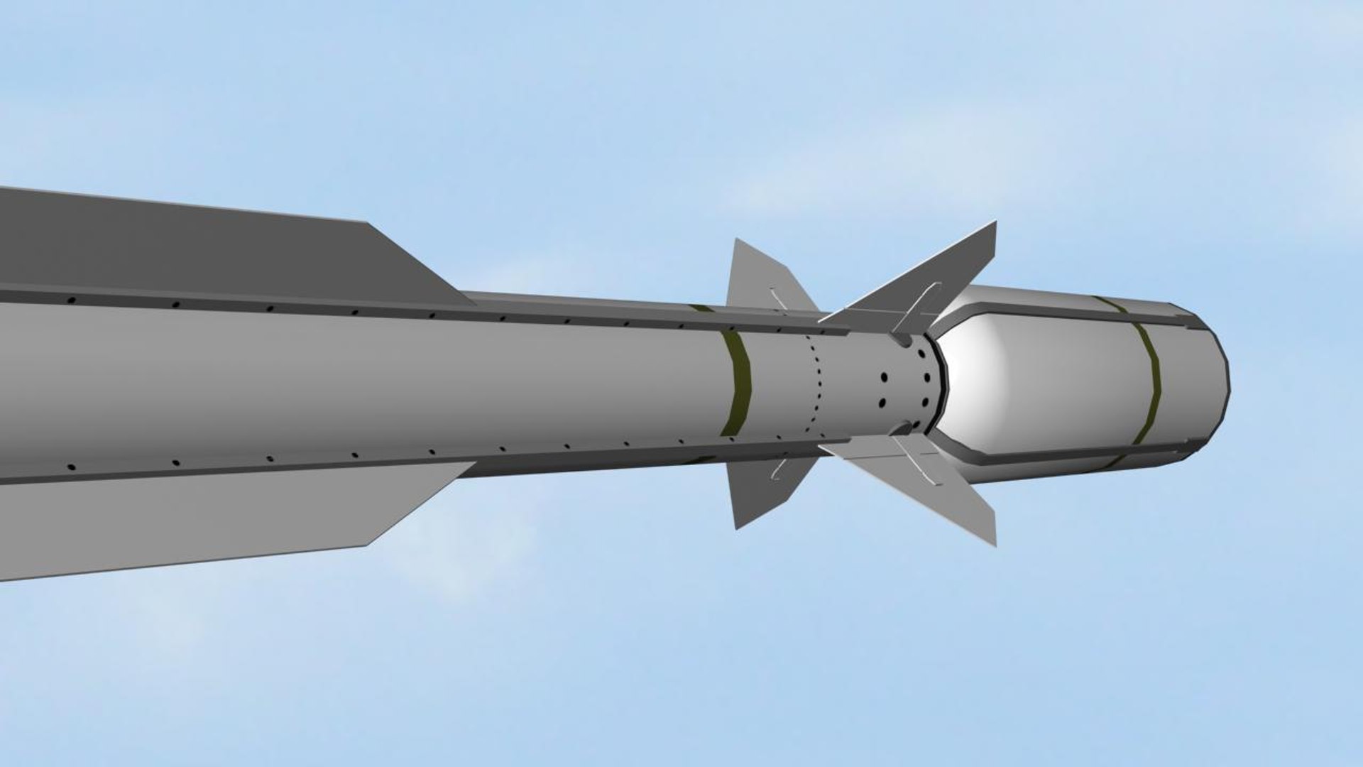 3d Model Sm-6 Missile