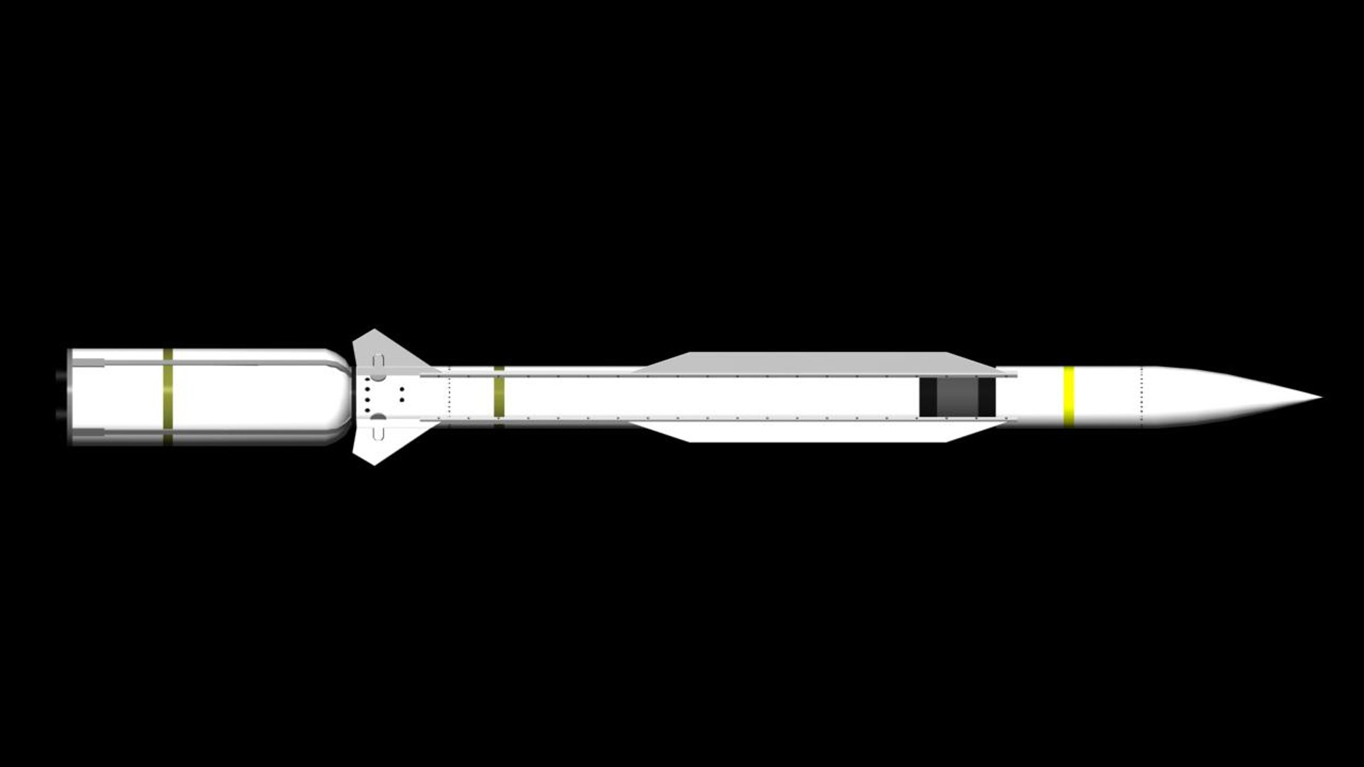 3d Model Sm-6 Missile