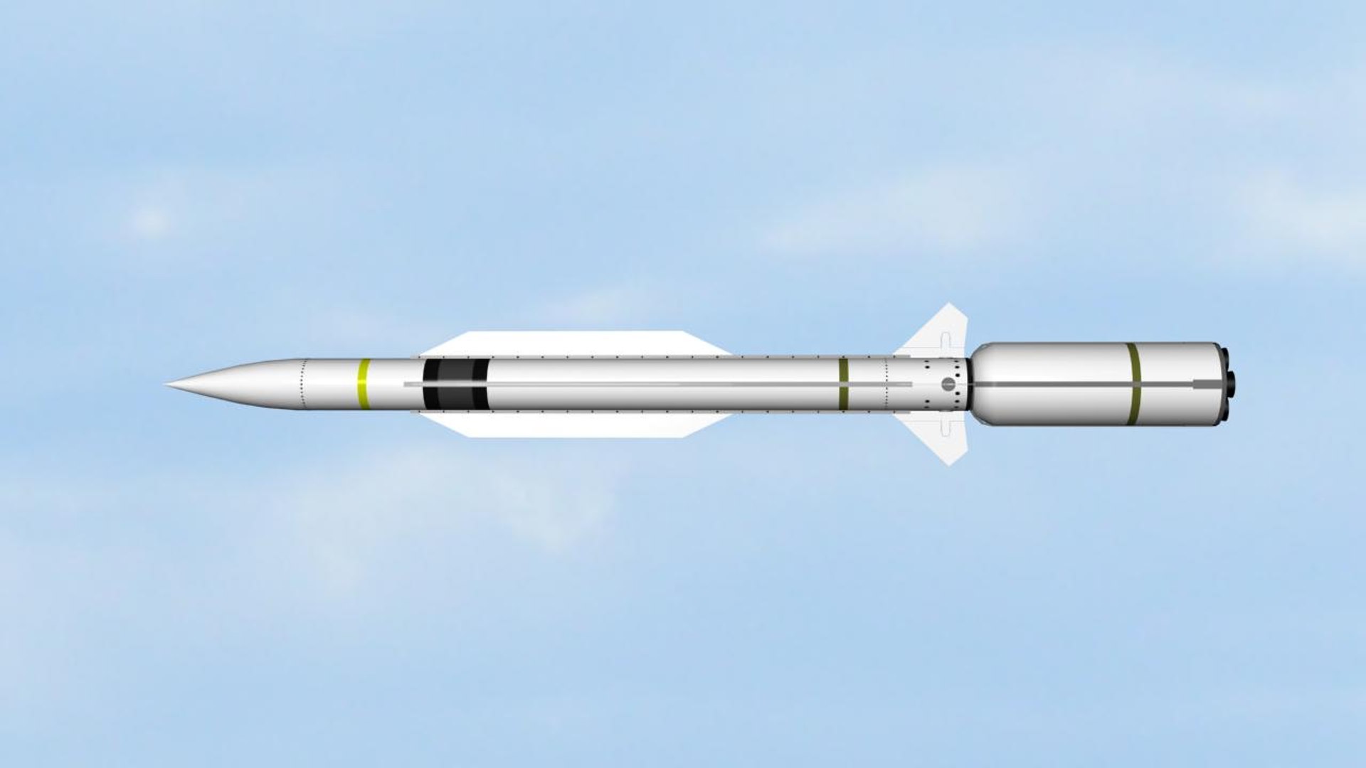 3d Model Sm-6 Missile