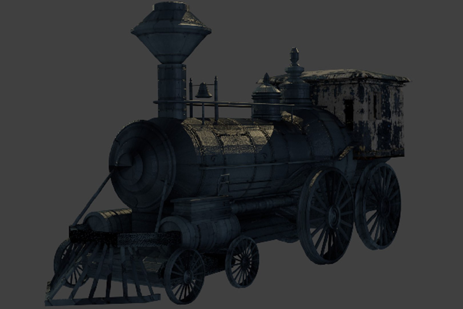 Train Western Games 3d Model