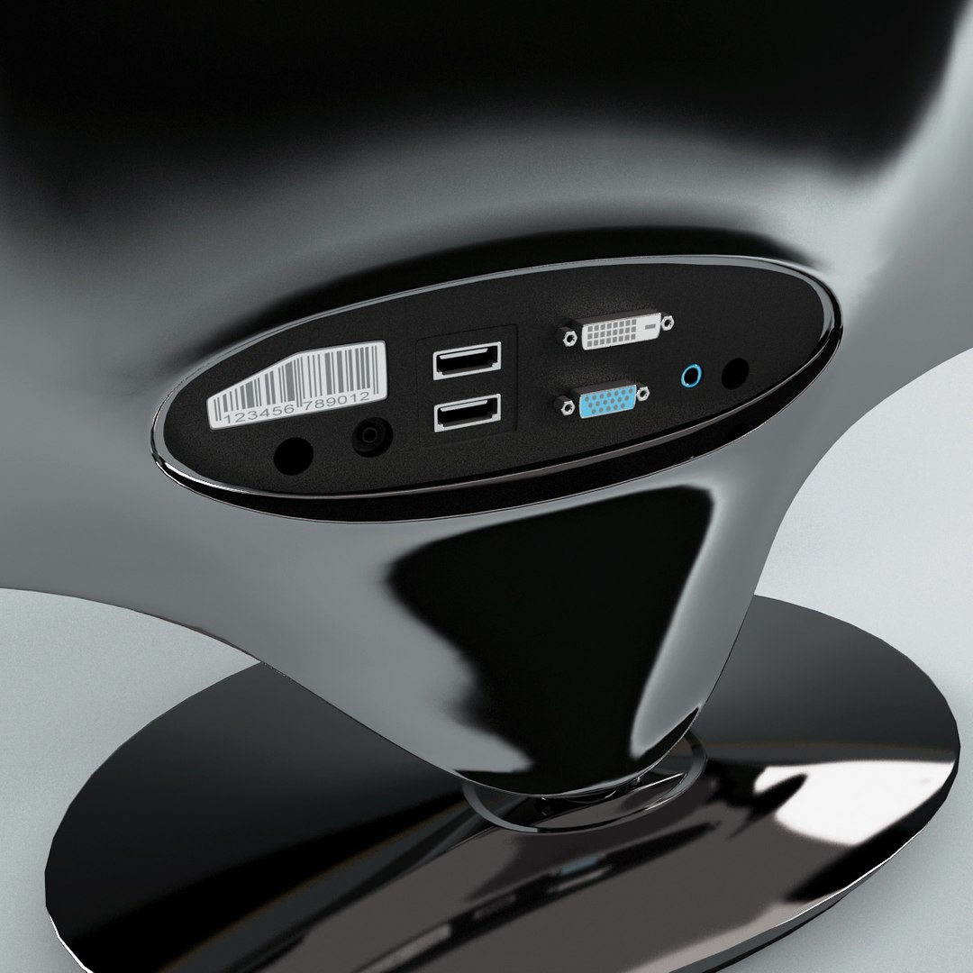 monitor lg w2486l 3d model