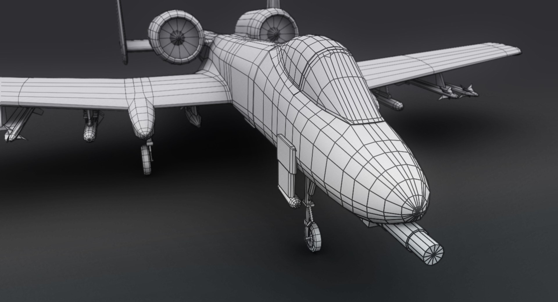 3d A-10 Thunderbolt Ii Jet Fighter