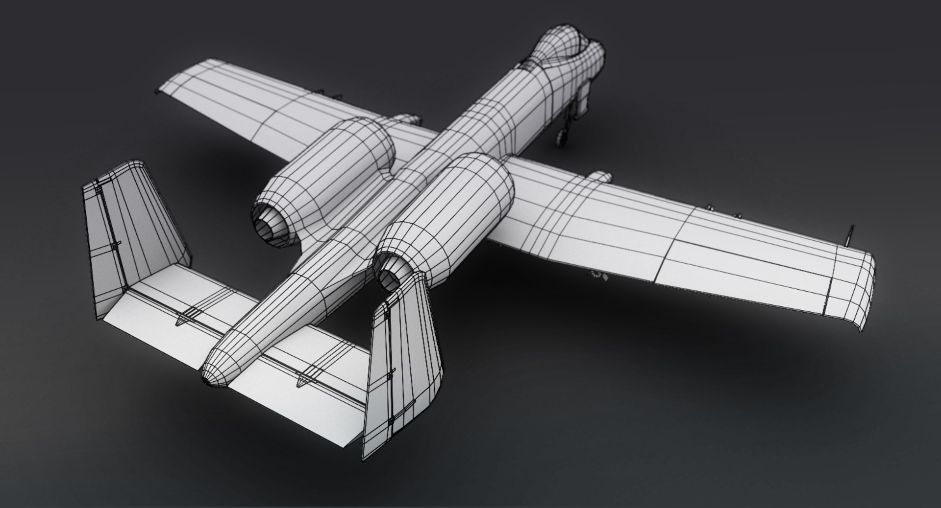 3d A-10 Thunderbolt Ii Jet Fighter