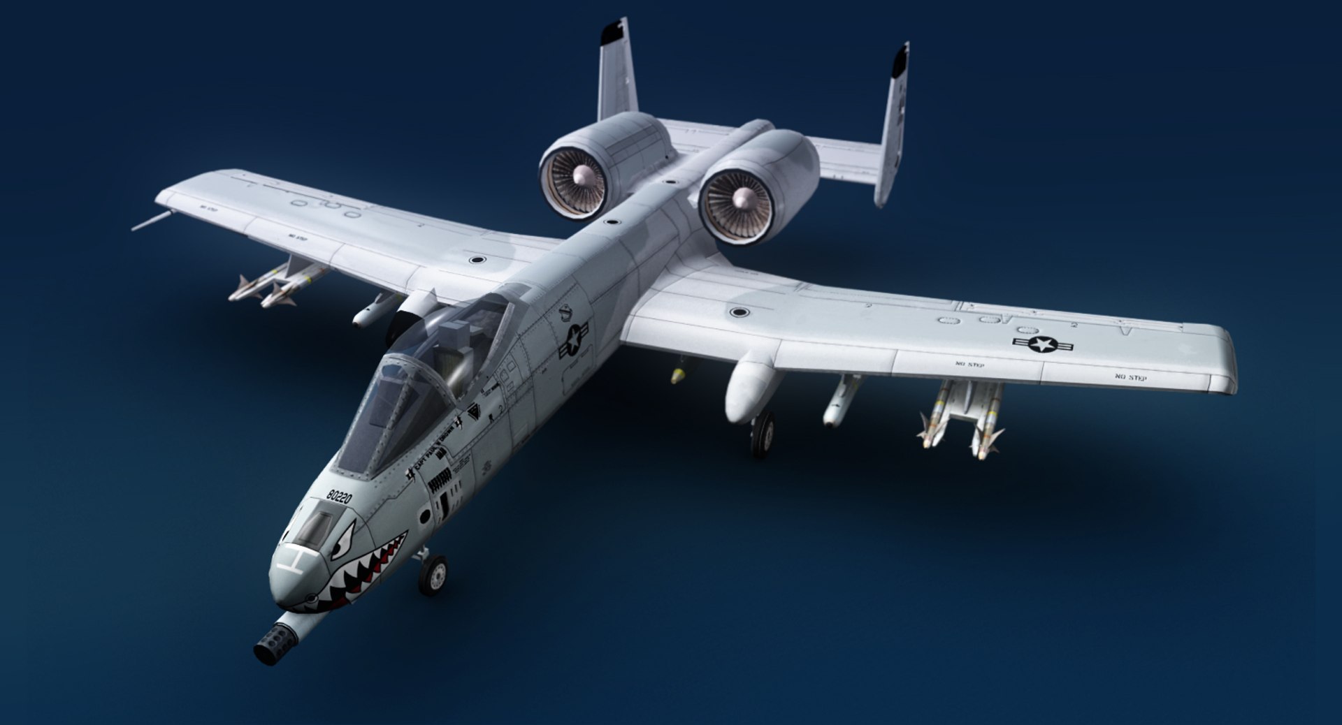 3d A-10 Thunderbolt Ii Jet Fighter