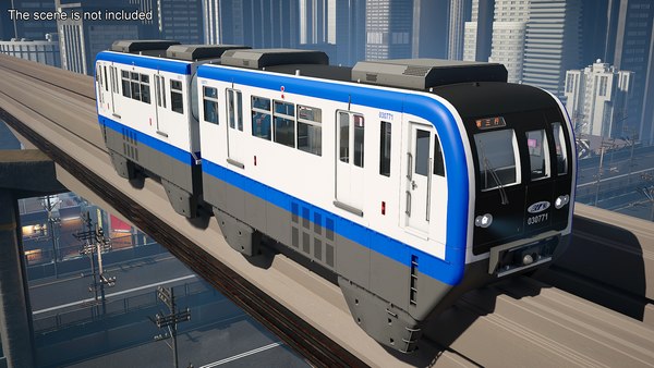 Chongqing Monorail Train Head Car3D模型 - TurboSquid 2041571