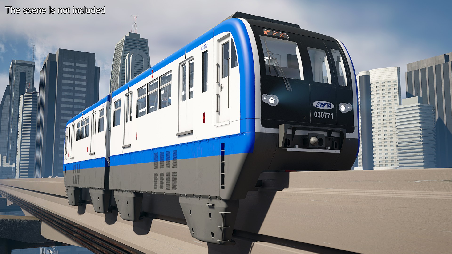 Chongqing Monorail Train Head Car model - TurboSquid 2041571