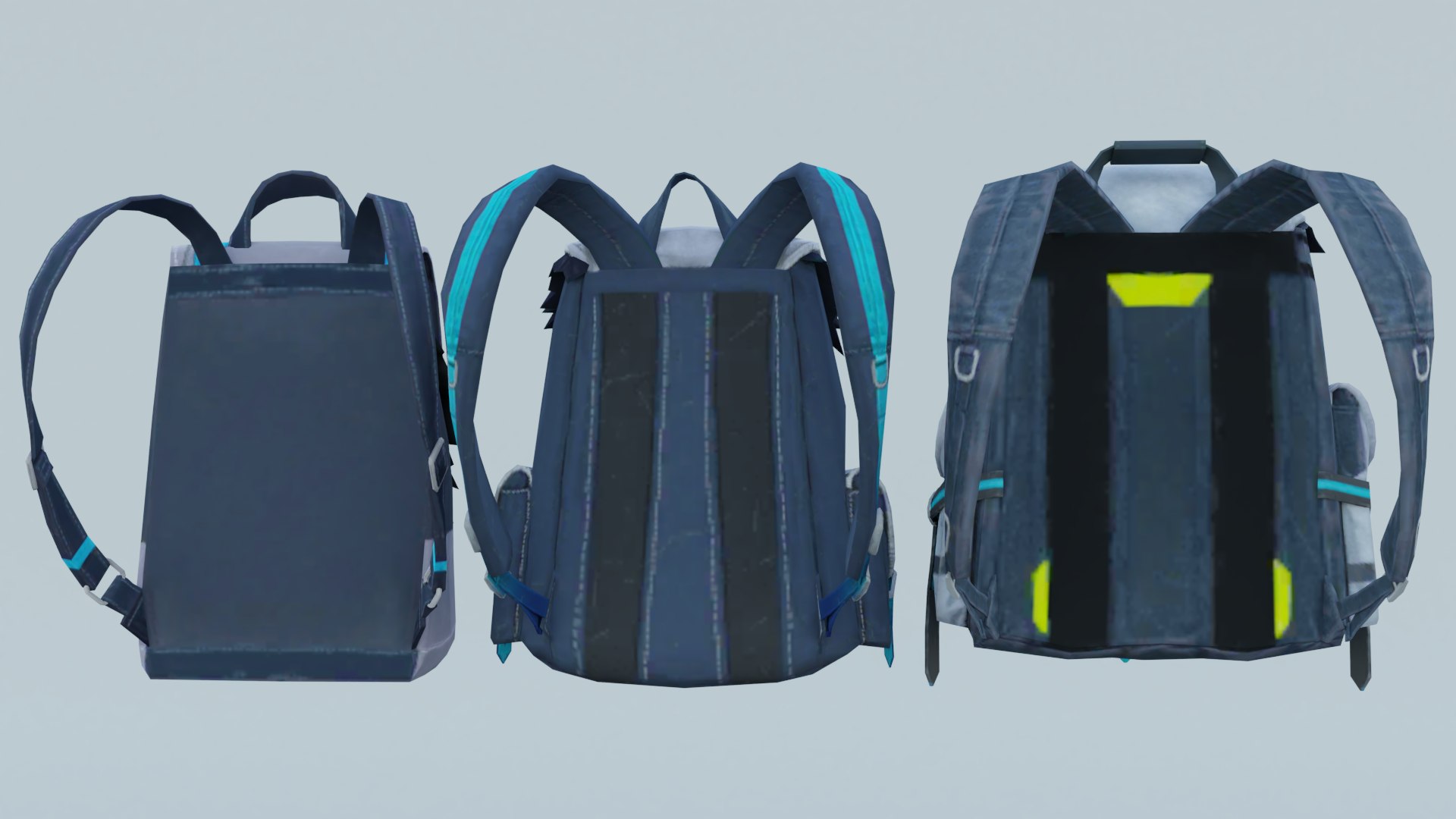 3D Bag 3x Stealth Agent backpack model - TurboSquid 1816313