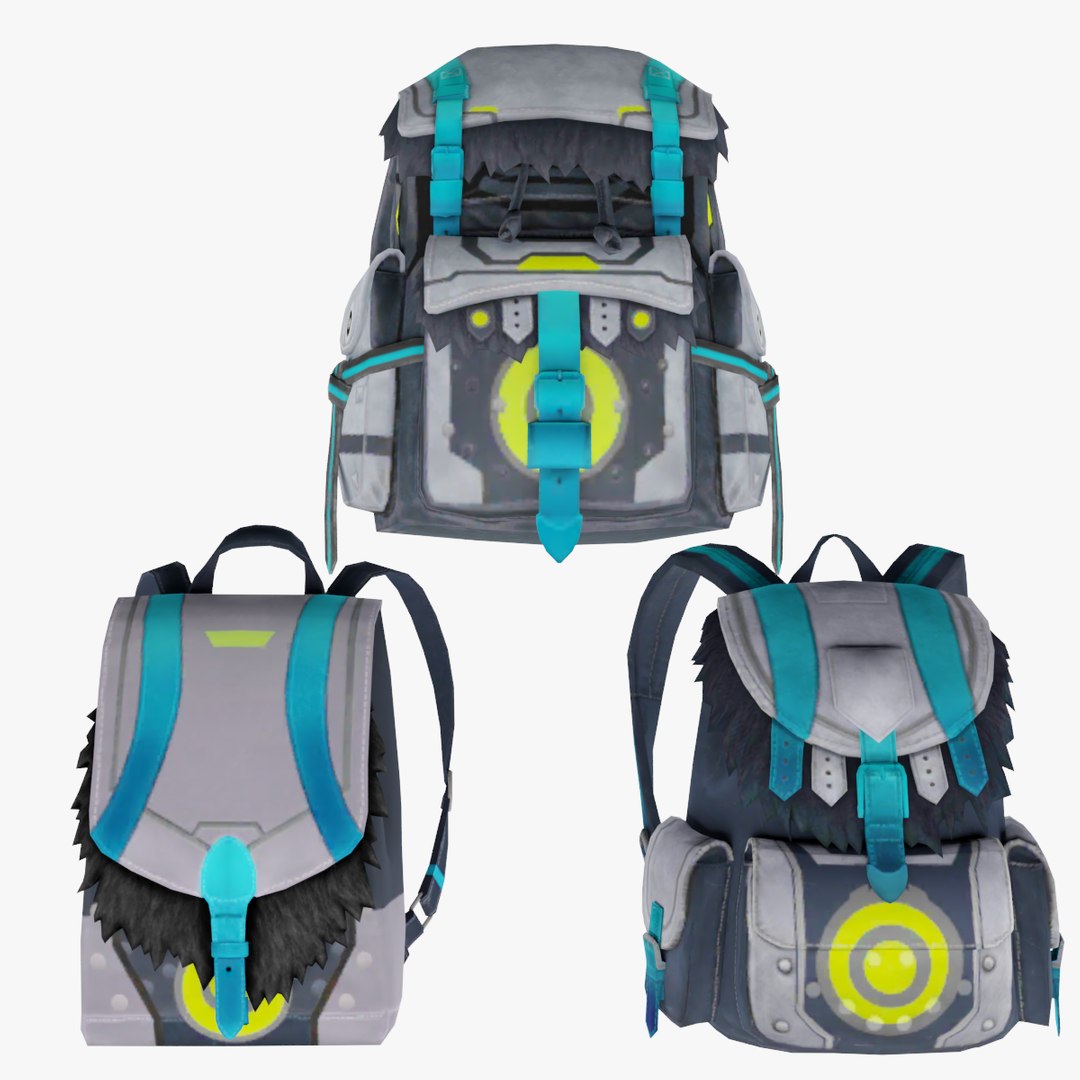 3D Bag 3x Stealth Agent backpack model - TurboSquid 1816313