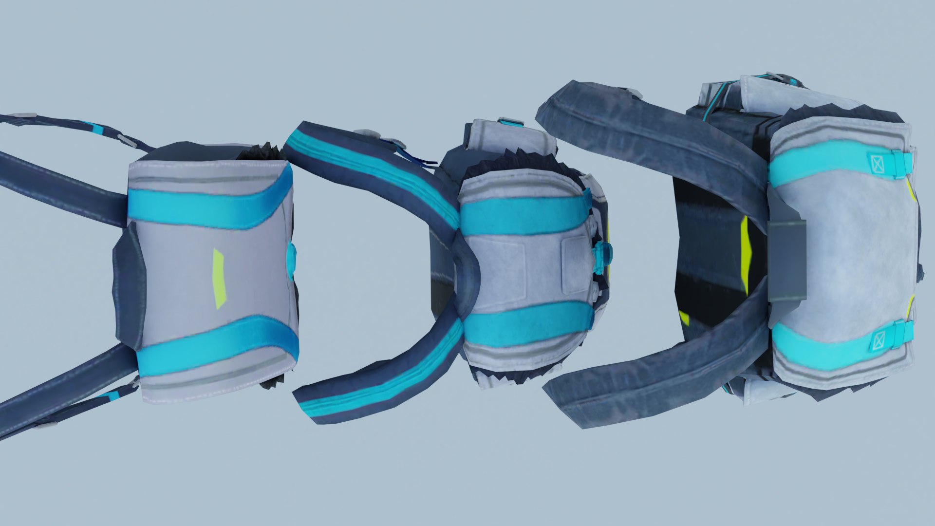 3D Bag 3x Stealth Agent backpack model - TurboSquid 1816313