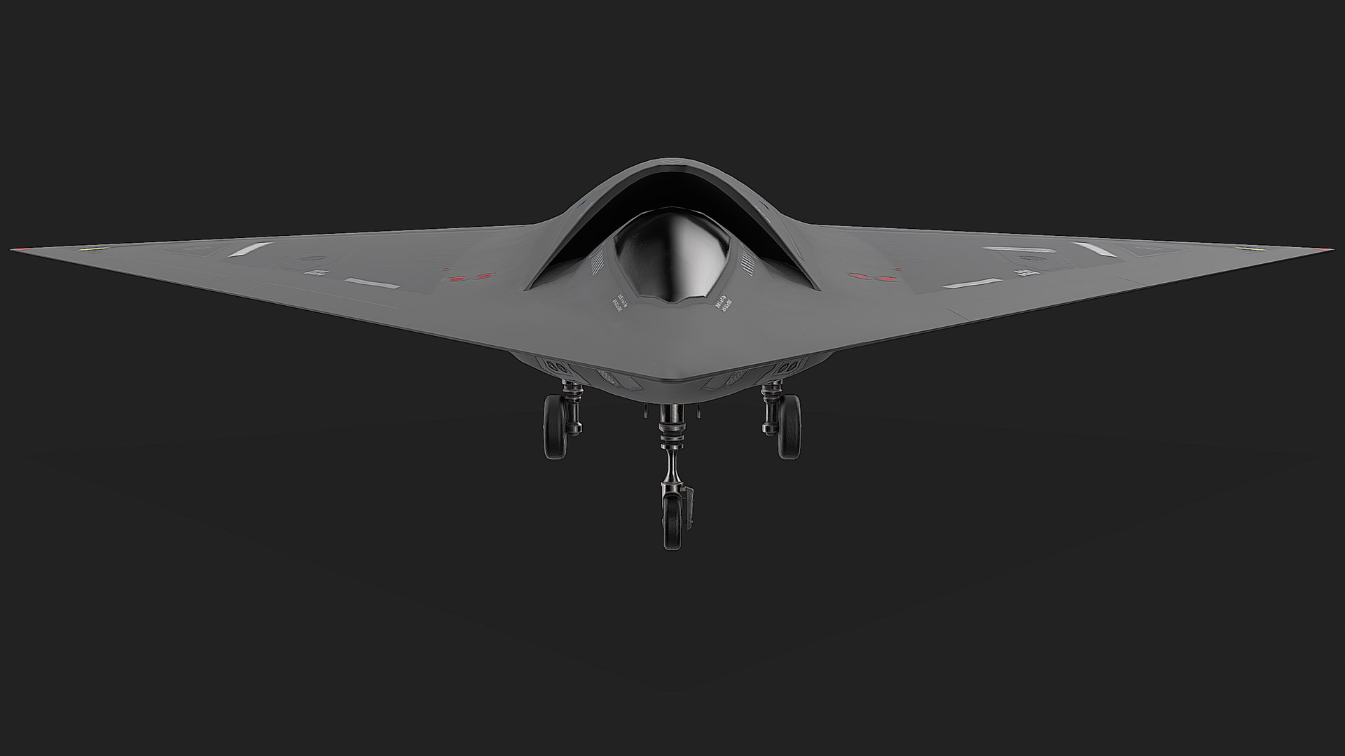 Dark Grey Sci-Fi Military Drone 3D Model - TurboSquid 2141639
