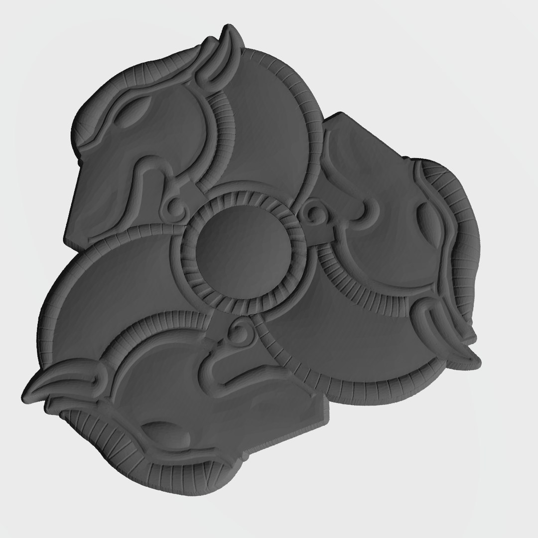 3D Dacian Emblem Ancient Symbol Model - TurboSquid 1762610