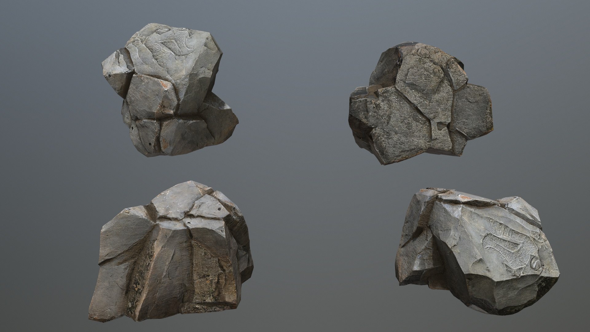 3D Cliff Rocks Model - TurboSquid 2340302