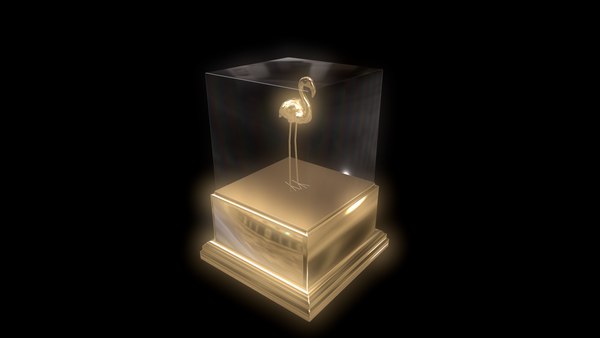 3D Gold Flamingo model - TurboSquid 1723120