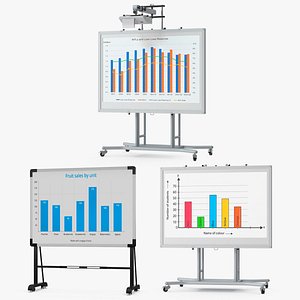 3D Interactive Whiteboard Models - Browse & Download Formats - TurboSquid