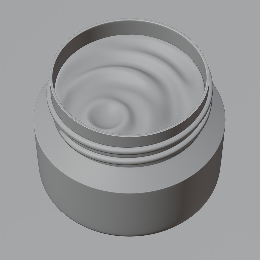 Cream Jar 08 3D Model - TurboSquid 1962761