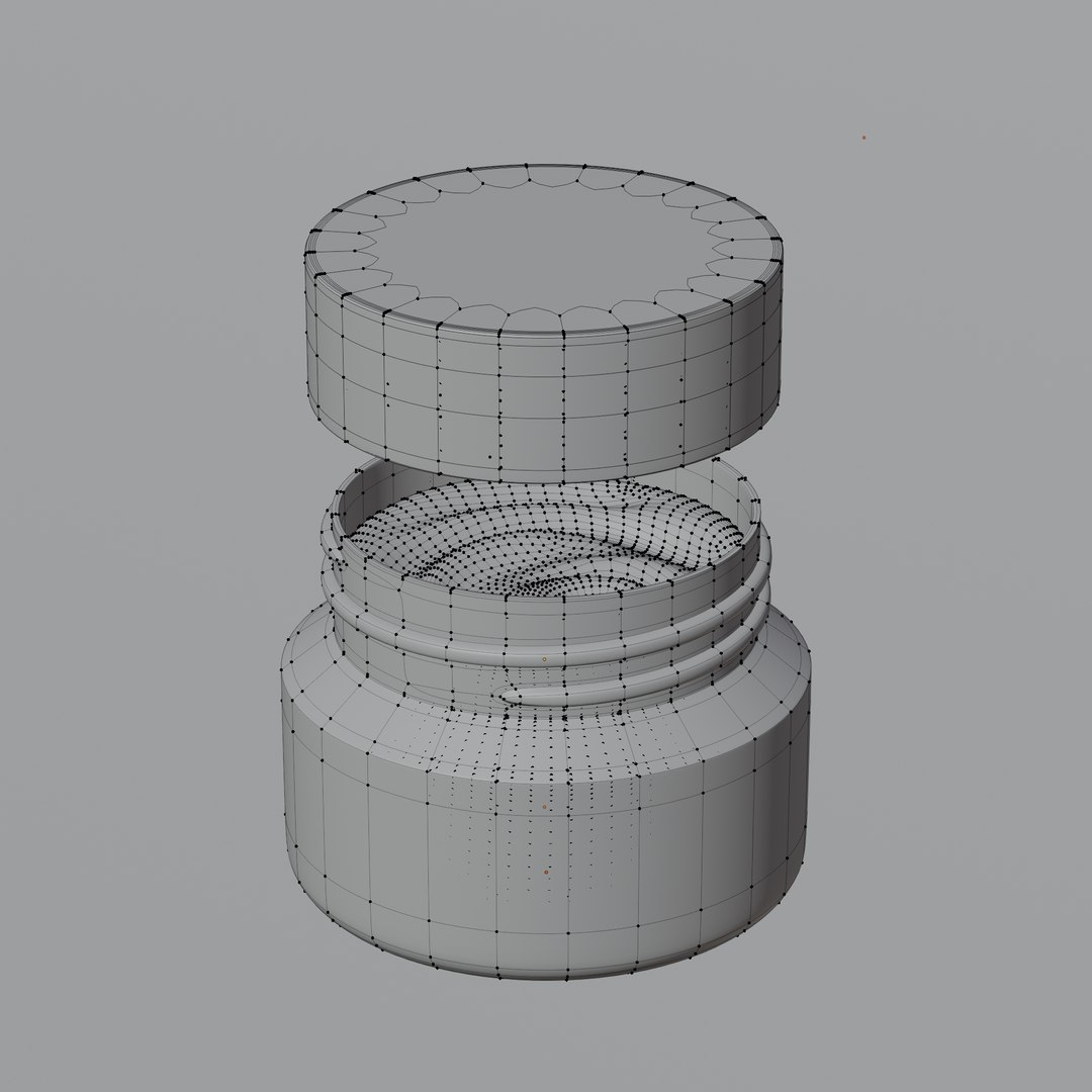 Cream Jar 08 3D Model - TurboSquid 1962761