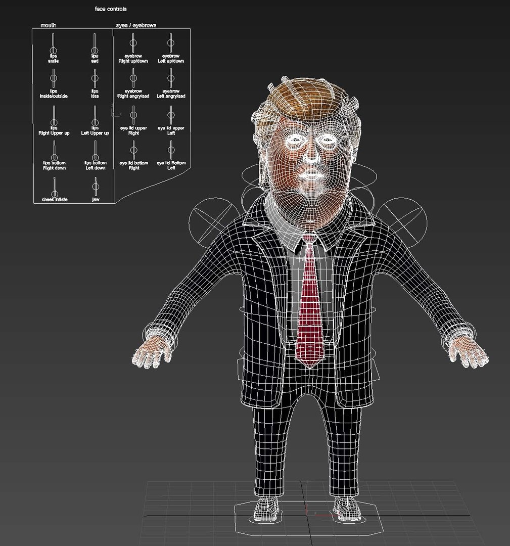 3D Donald Trump Cartoon - TurboSquid 1253364