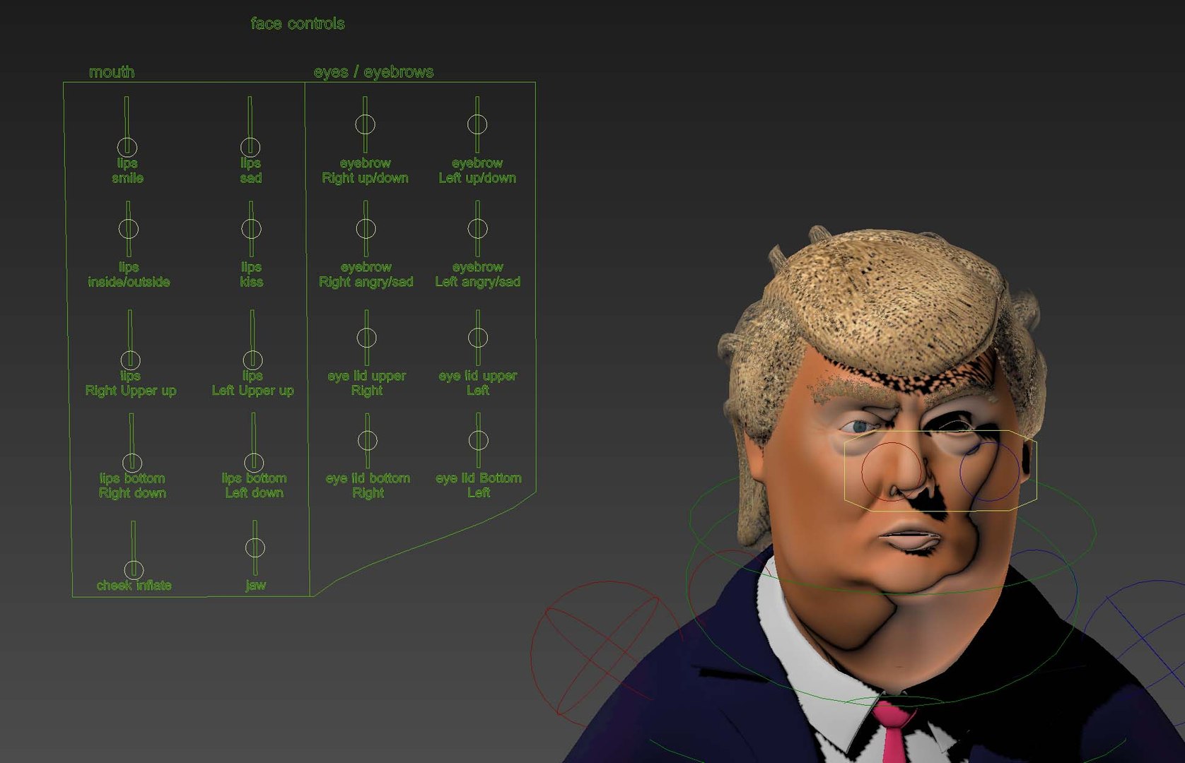 3D Donald Trump Cartoon - TurboSquid 1253364