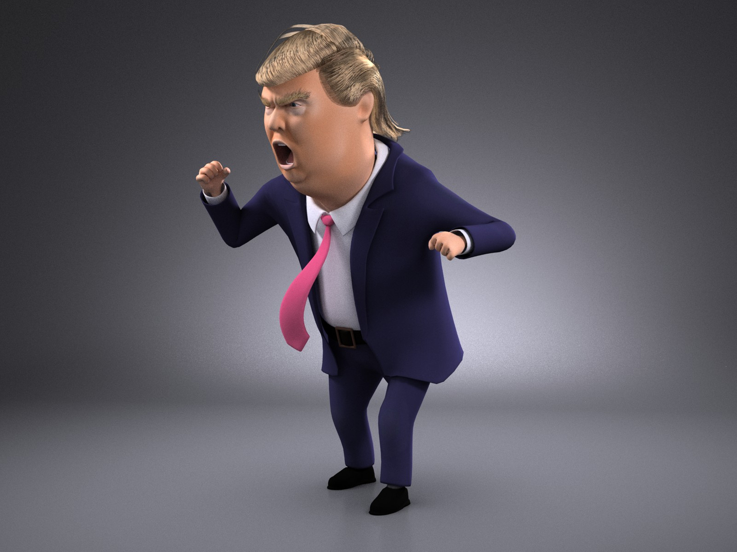 3D Donald Trump Cartoon - TurboSquid 1253364