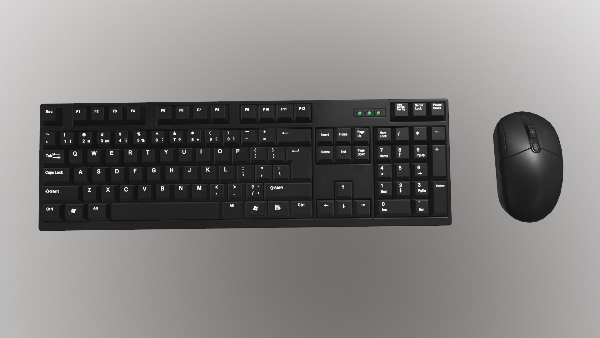 3D Low-poly Computer Mouse Keyboard - TurboSquid 1547737