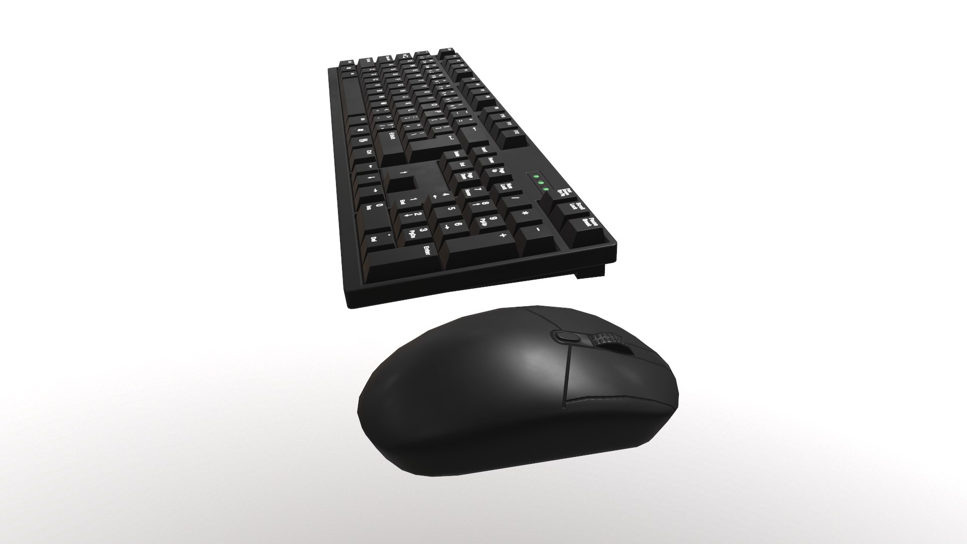 3D Low-poly Computer Mouse Keyboard - TurboSquid 1547737