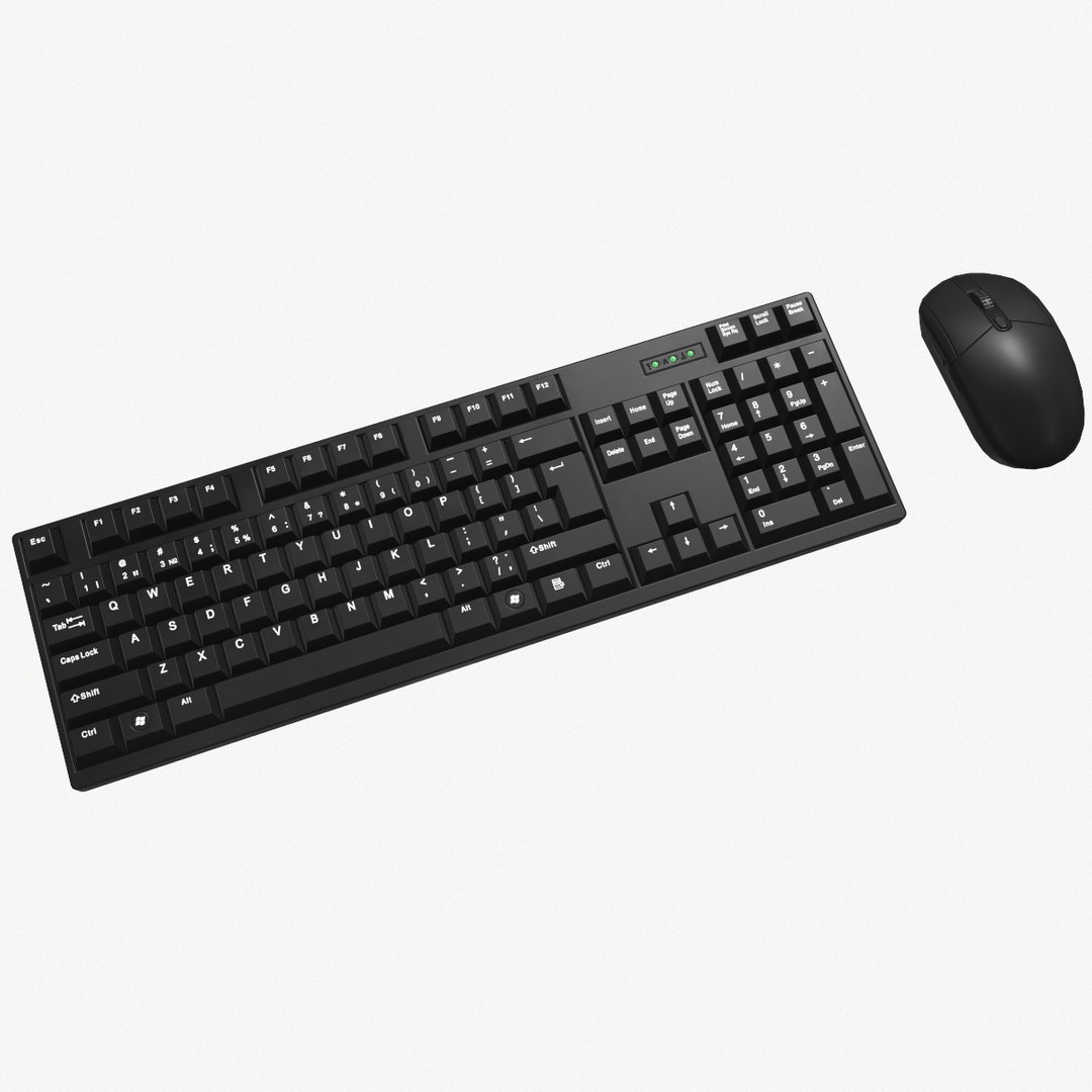 3D Low-poly Computer Mouse Keyboard - TurboSquid 1547737